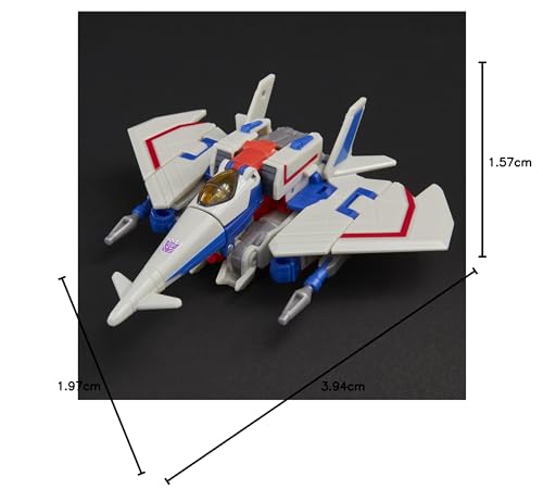 Transformers Bumblebee Cyberverse Adventures Toys Deluxe Class Starscream Action Figure, Seeker Strike Action Attack, 5-inch