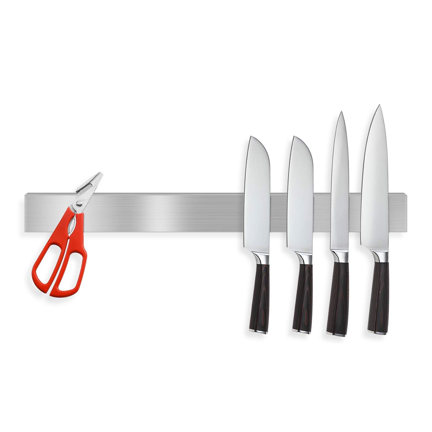 MASS DYNAMIC Magnetic Knife holder - 50 cm - Ideal Kitchen knives Storage Rack, Wall Mounted Utensil Organiser Metal Bar, Perfect Tools organizer large strip (20 Inch)