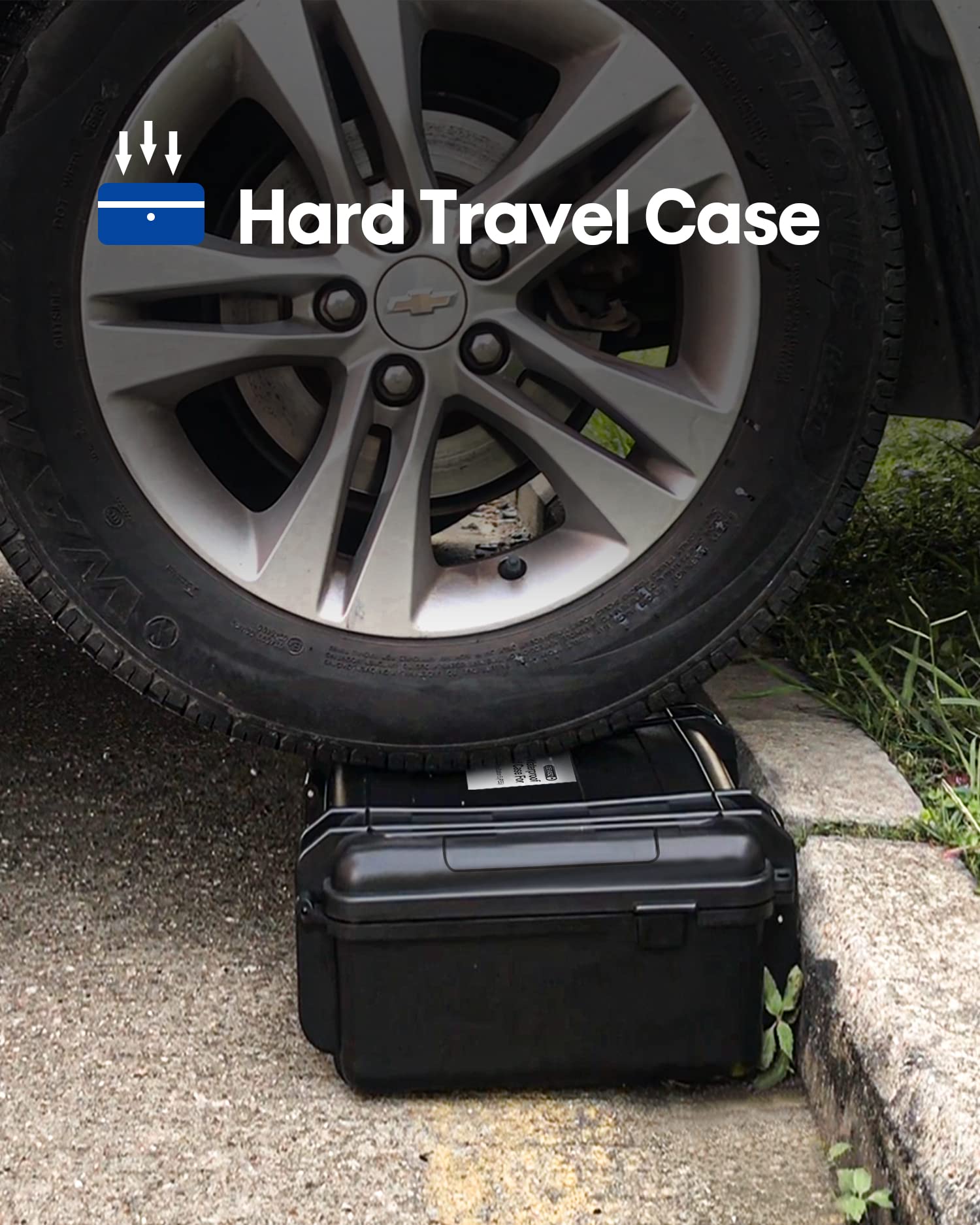 DEVASO Hard Shell Travel Case for PS5, Shock-Absorbing Protection Travel Waterproof Carrying Case for PlayStation 5 Console, Headset, Controllers and Other Accessories