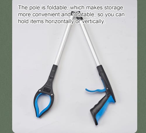 JBNCRYGD Foldable Grabber Reacher Tool for Elderly, Reacher Grabber Pickup Tool, Handy Trash Claw Grabber, Reaching Assist Tool for Trash Pick Up,B