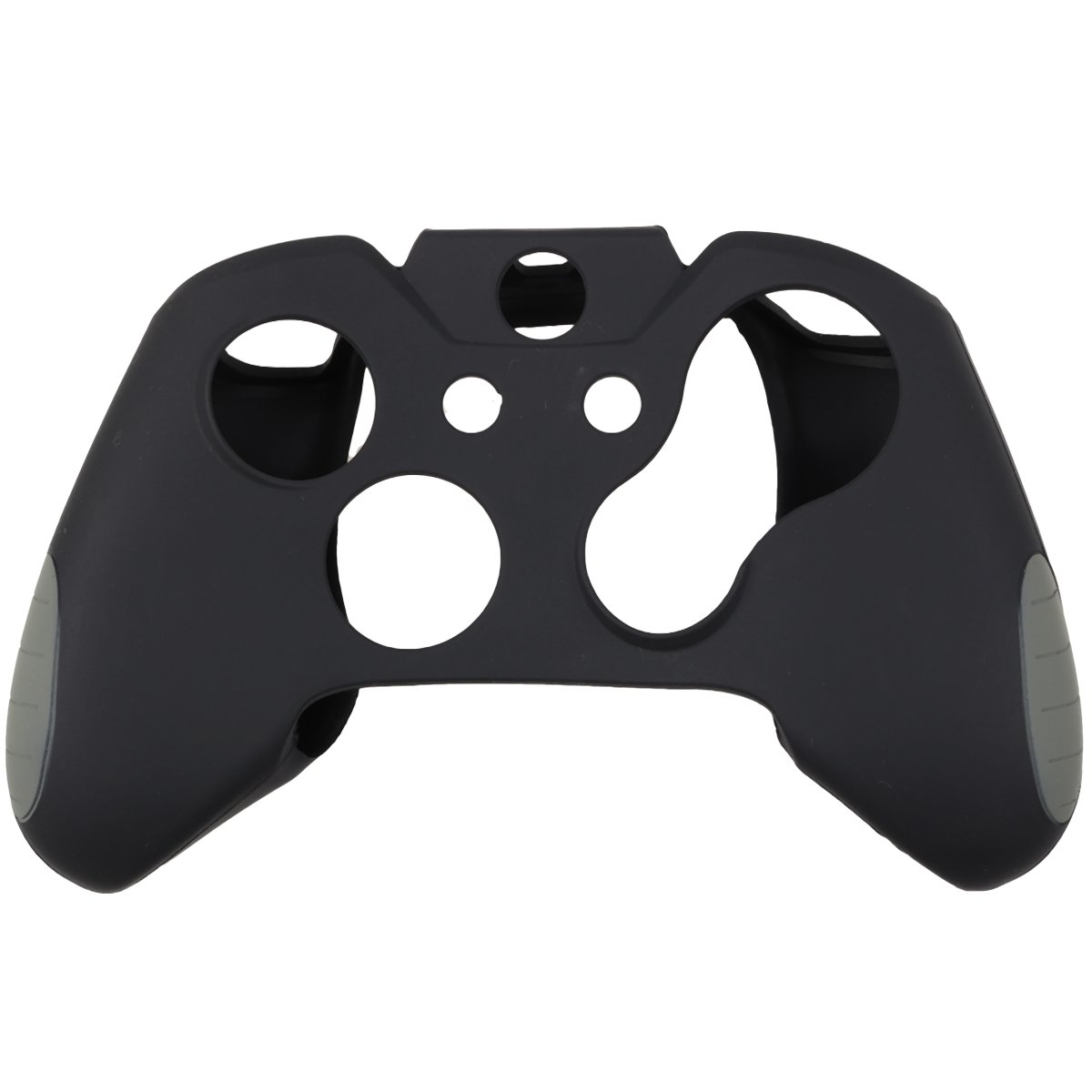Pandaren Soft Silicone Thicker Skin Cover for Xbox One Controller Set (Skin X 2 + Thumb Grip X 4)(Black,White)