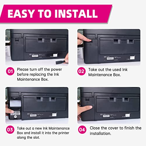 IN INTACTECH T6715 T6716 Maintenance Box Replacement for T671500 Ink Maintenance Box Work for Workforce Pro WF-4740 WF-4730 WF-3820 WF-4830 WF-4720 EC-4020 WF-4734 EC-4030 WF-C5210 WF-C5290 WF-C5710