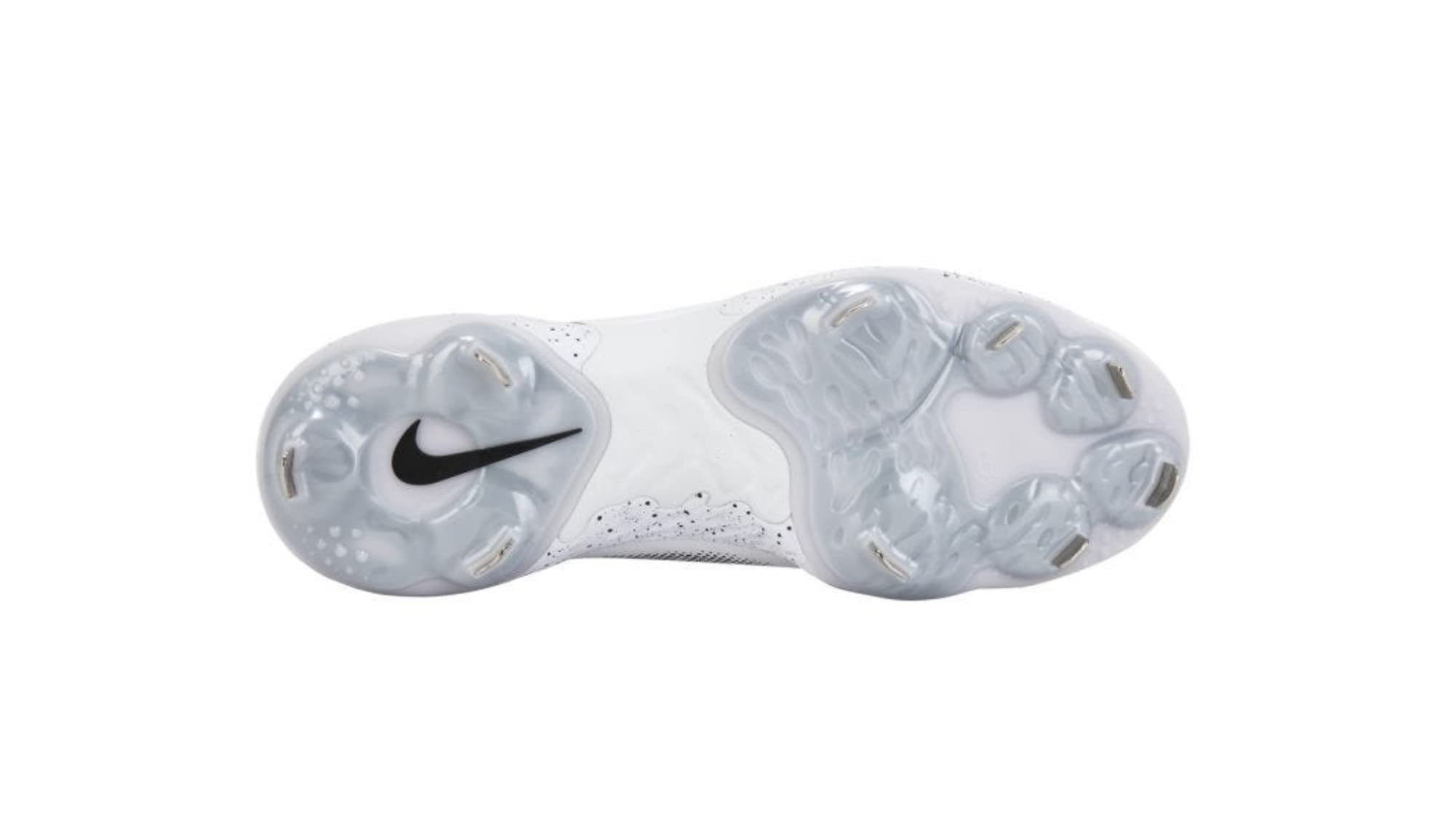 Nike Alpha Huarache Elite 3 Mid CV3550-105 White-Black Men's Metal Baseball Cleats 7 US