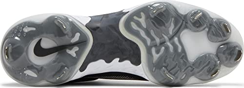 Nike Alpha Huarache Elite 3 Mid White/BlackMen's Baseball Cleat (us_Footwear_Size_System, Adult, Men, Numeric, Medium, Numeric_15)