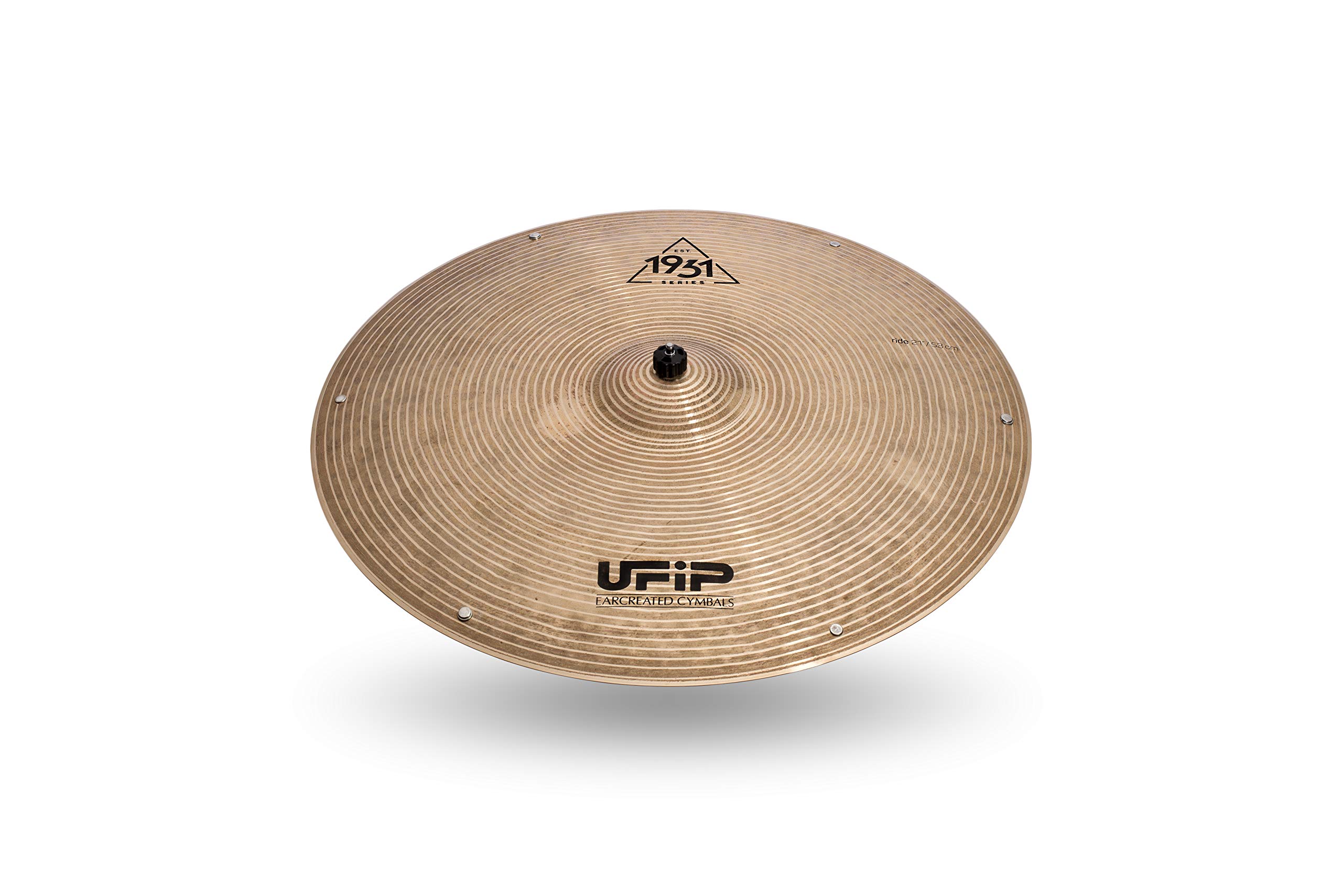 Ufip EST-21RSZ Est. 1931 Series 21 Inch Sizzle Ride Cymbal l B20 Bronze Alloy l Hand-Crafted in Italy Since 1931 utilizing our Exclusive Rotocasting Process l Designed for Jazz, Big Band, Funk & Pop