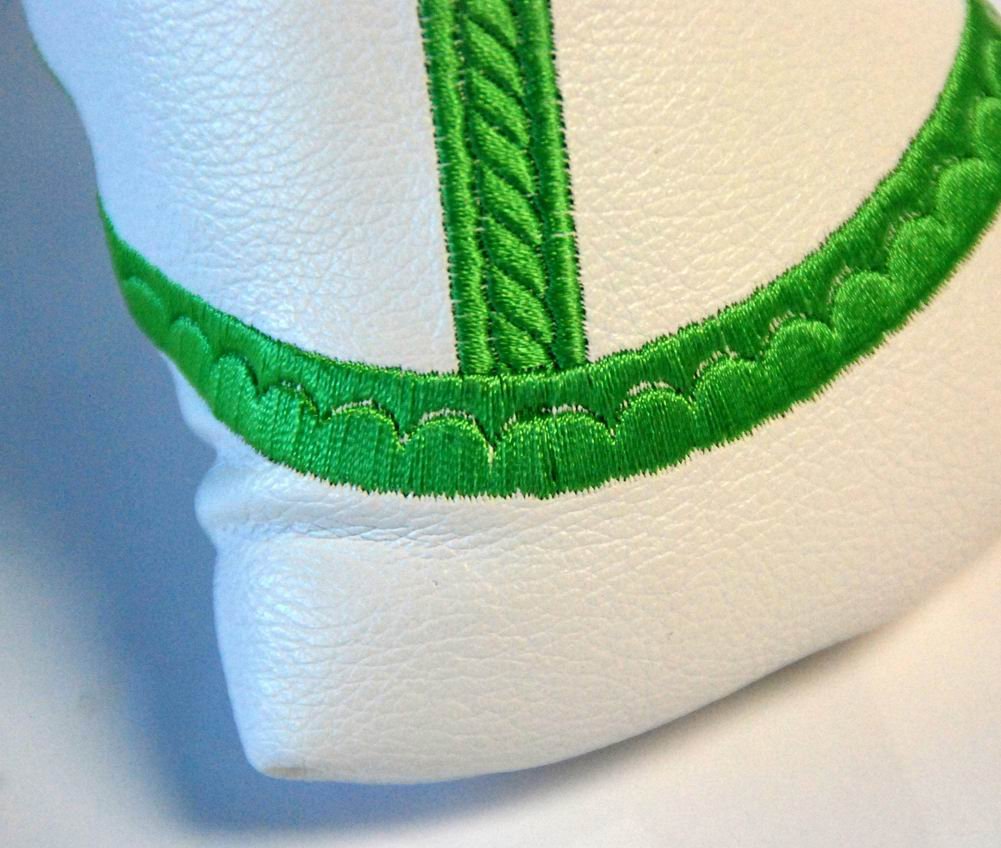 Customshop 911 C911 Blade Putter Headcover (Peace White/Lime)