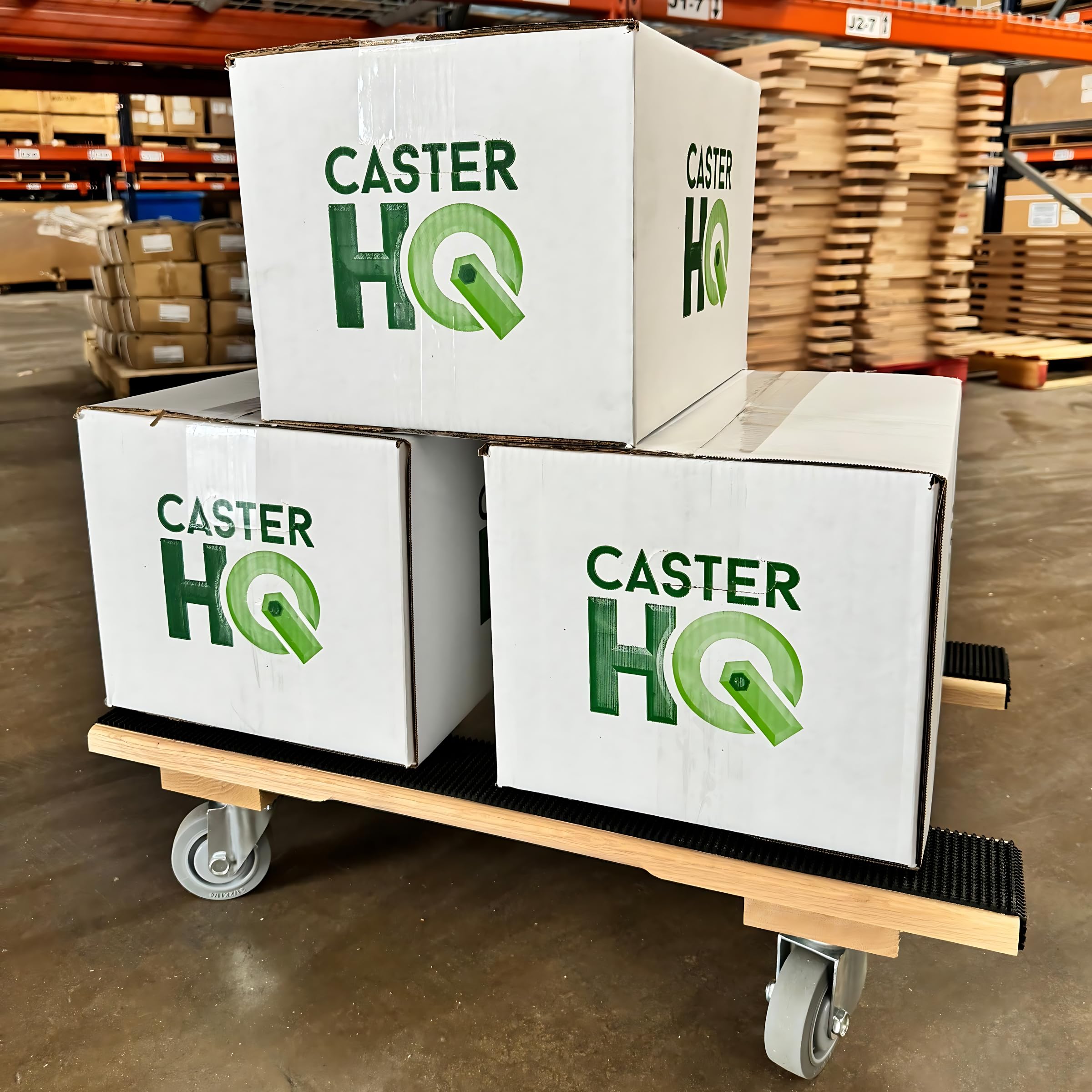 Heavy-Duty Oak Furniture Dolly β 18"x30" 4-Wheel Moving Dolly, 1000 lbs Capacity β Made in USA, Ideal for Professional Movers