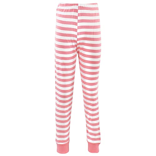 Hudson Baby Baby Cotton Pajama Set, Coral Stripe, 2T