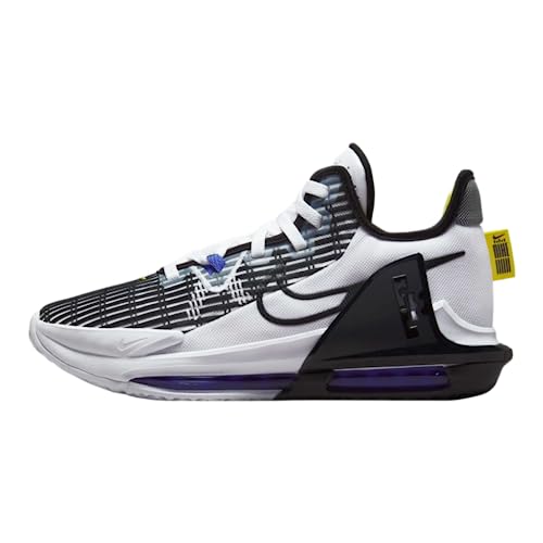 Nike Lebron Witness VI Mens Basketball Trainers Cz4052 Sneakers Shoes, White/Black-Persian Violet, 11 M US, White Black Persian Violet 100
