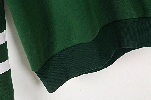 Sweatshirt for Women THENLIAN Womens Print Long Sleeve Hoodie Sweatshirt Jumper Hooded Pullover Tops Blouse(Green, XL)