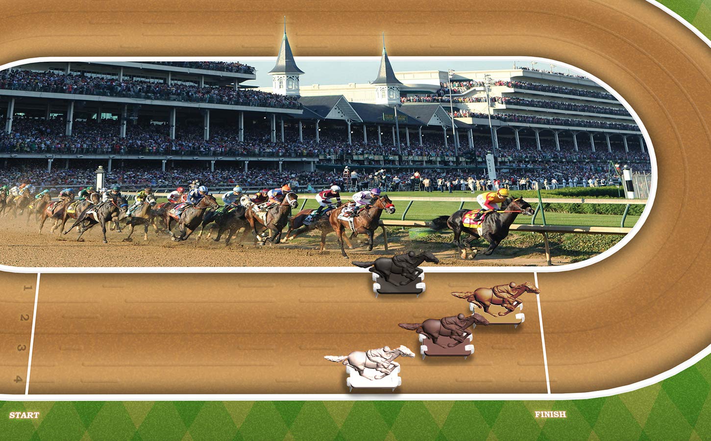 Tudor Games Kentucky Derby Horse Race Game, Multi