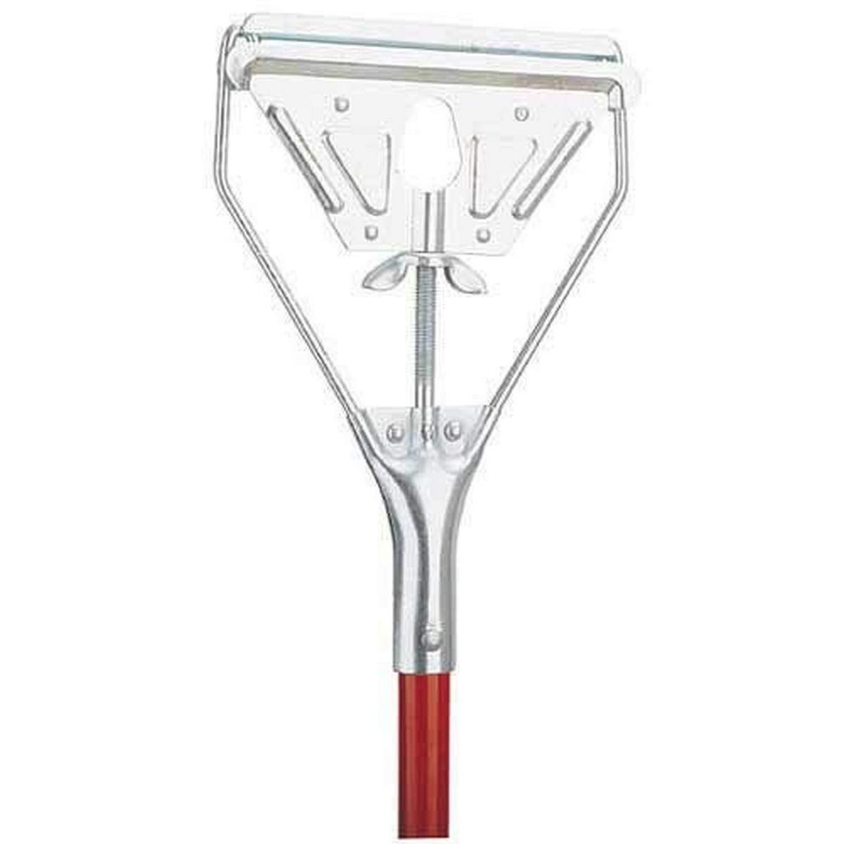 Libman Commercial 981 Steel Mop Handle, 65" Length, 6" Width, Red (Pack of 6)