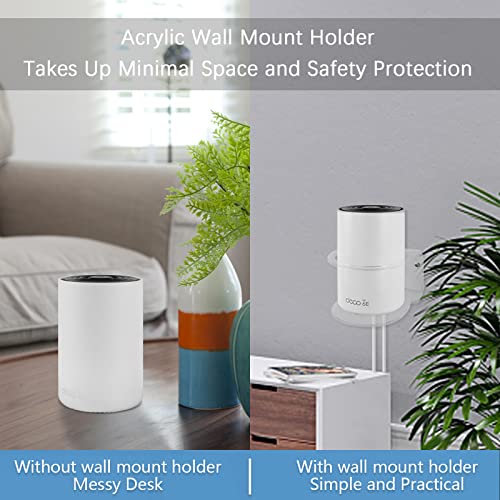 VOMENC Wall Mount Holder for TP-Link Deco XE75/XE75 PRO Compatible with TP-Link Deco(XE75/XE75 PRO ) Whole Home Mesh WiFi System Mount (2-Pack)