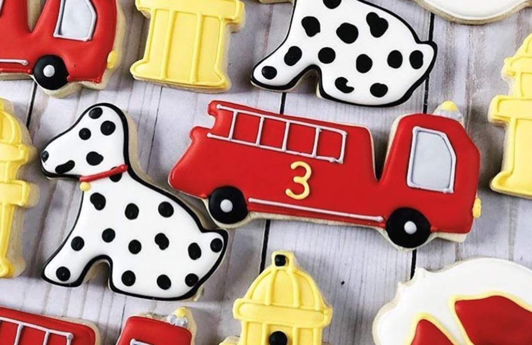 Firetruck Cookie Cutter 5" Made in USA by Ann Clark