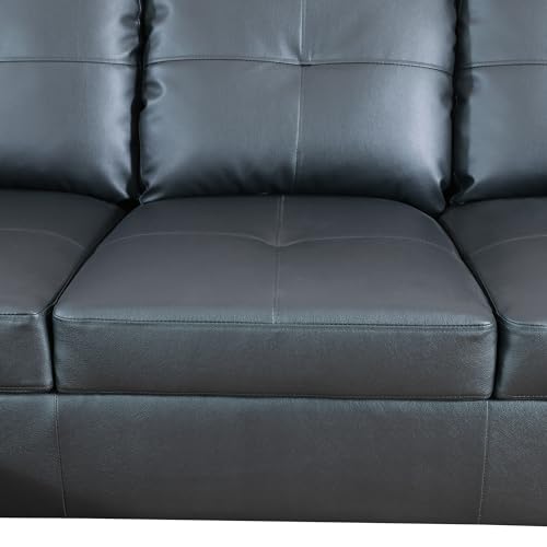 FUOROLA Hugo, Left Facing Sectional, Black