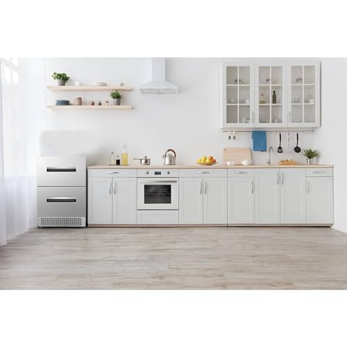 Equator 24" 2 Drawer Convertible Ref/Freezer ADA FS/Builtin Dual Temp Sabbath (Stainless)