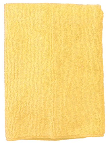 Wilen Standard Duty Microfiber Cloths, 16", Yellow, Pack Of 12
