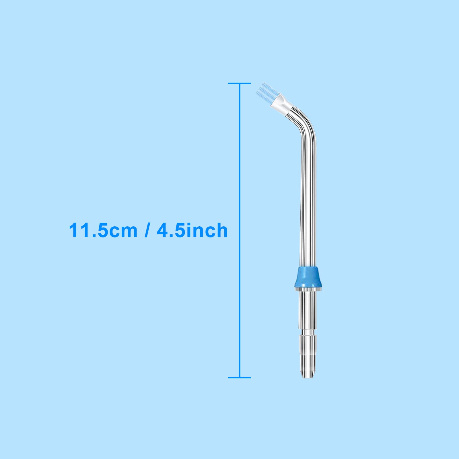 Flosser Replacement Tips for Waterpik Water Flosser,Plaque Seeker Replacement Tips Compatible with Waterpik Water Flossers and Other Brand Oral Irrigators, Plaque Remove Brisles Tips(4-Pack)