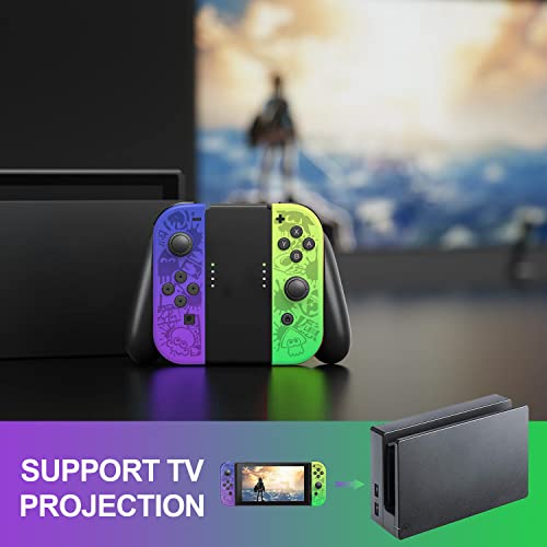 Joycon Controller for Switch,Wireless Game Switch Controller Support Motion Control/Dual Vibration（PB）