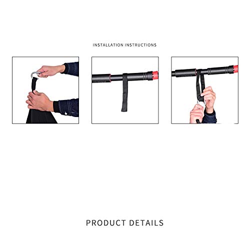 DHTDVD Ab Sling Abs Muscle Cantilever with Horizontal Bar Pull-Ups Hanging Sling Muscle Training Support with Hanging Legs Knee