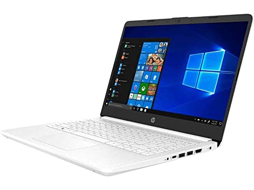 HP 2022 Stream 14" HD Laptop, Intel Celeron N4020 Dual-core Processor, 4GB DDR4 RAM, 64GB eMMC, Intel HD Graphics, 1 Year Office 365, Webcam, HDMI, Windows 10S, White, 32GB SnowBell USB Card