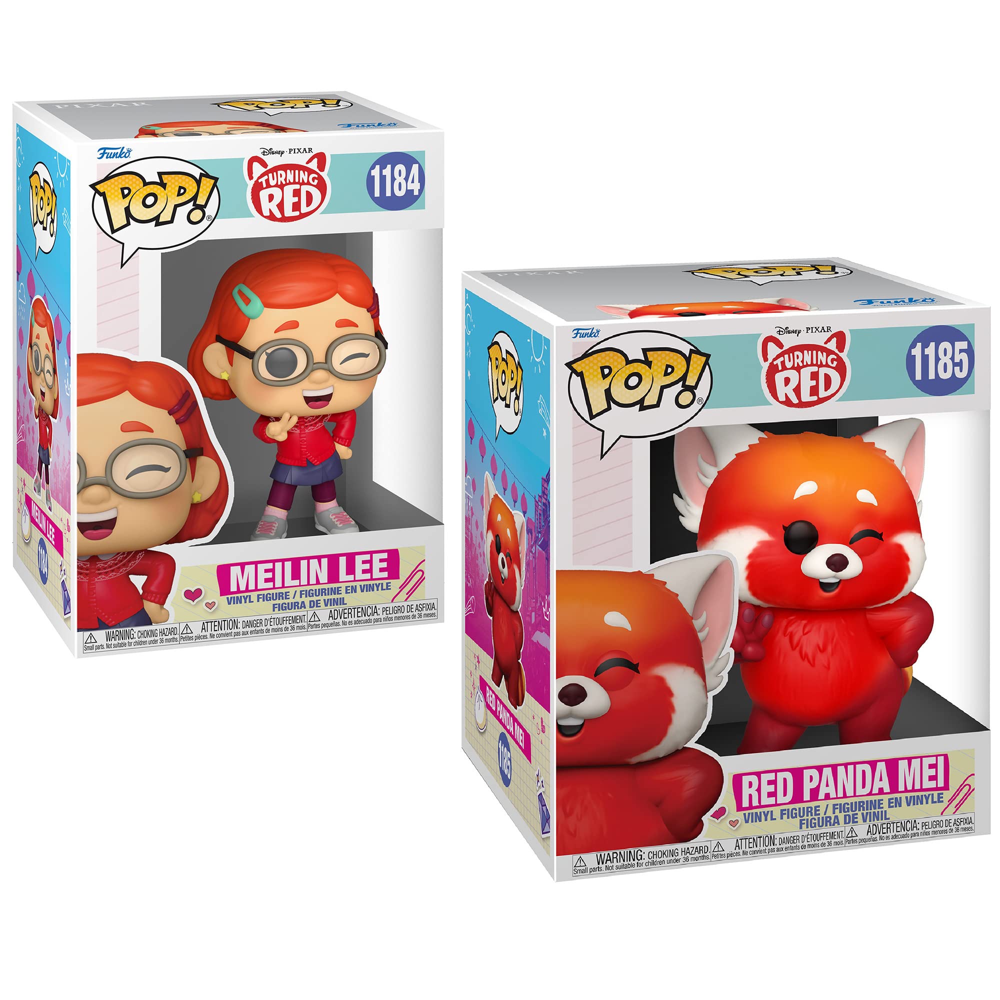Funko Pop! Disney-Pixar: Turning Red Collectors Set - 2 Figure Set Includes: Meilin Lee and 6" Super Pop! Red Panda Mei