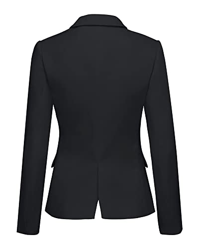 LookbookStore Jackets Casual Blazers for Women Fashion 2023 Black Jacket Suit Notched Lapel Work Office Jacket Suit 2023 Office Clothes Size Medium Women Blazer Size 8 Size 10