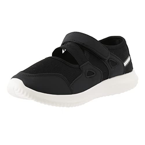FASDNENDYS Ladies Shoes Hook Loop Mesh Lightweight Breathable Casual Shoes Running Shoes Sport Womens Air 1 Low Sneaker Black