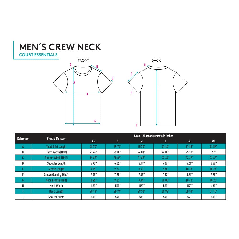 Diadem Logo Dry-Core Moisture-Wicking Athletic Crewneck Pickleball Shirt – Men’s – Black - XL