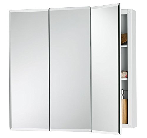 Jensen 255248X Tri-View Bevel Mirror Medicine Cabinet, 48" x 28.25"