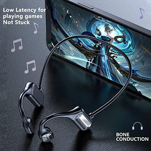 Urban Nirvana Premium Bone Conduction Open-Ear Sport Headphones - Sweat Resistant Earphones for Workouts and Running with Deep Base (Black-04), Pack of 1