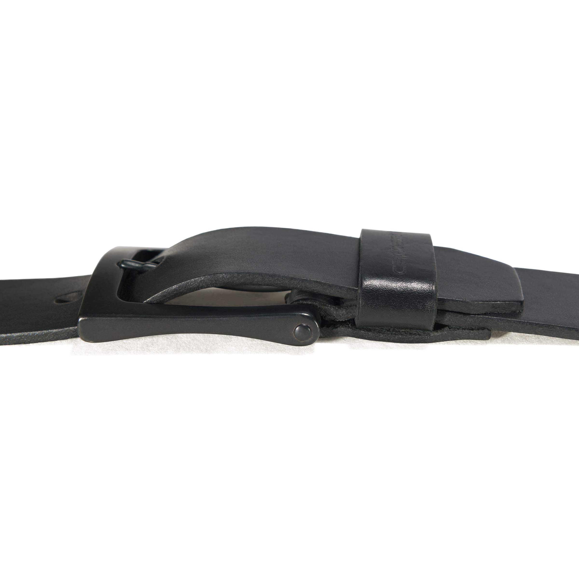 Carhartt Men's 36 Rugged Burnished Leather Box Belts, Black