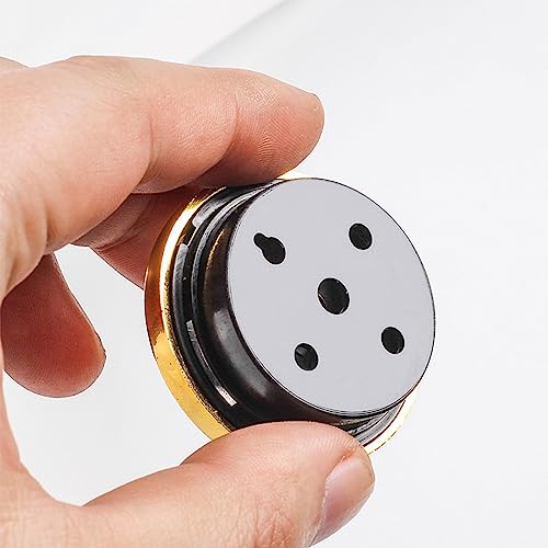 Gold Round Glass Analog Hygrometer For Humidors Gold For Guitar Violin Cabinet File Box 44x44x22mm