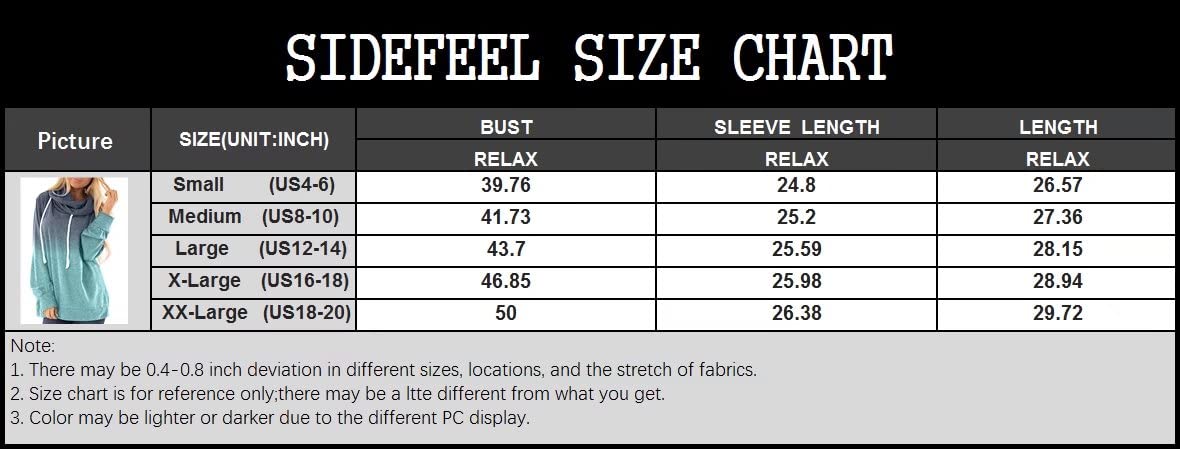 Dearlove Womens Casual Hoodies Tie Dye Print Cowl Neck Long Sleeve Oversized Loose Tunic Sweatshirt Pullover Tops Gray L
