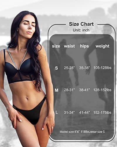 Seamless Thongs For Women Pack - High Waisted G String Thongs For Women - Cotton Thongs For Women Sexy 3-6 Pack Set
