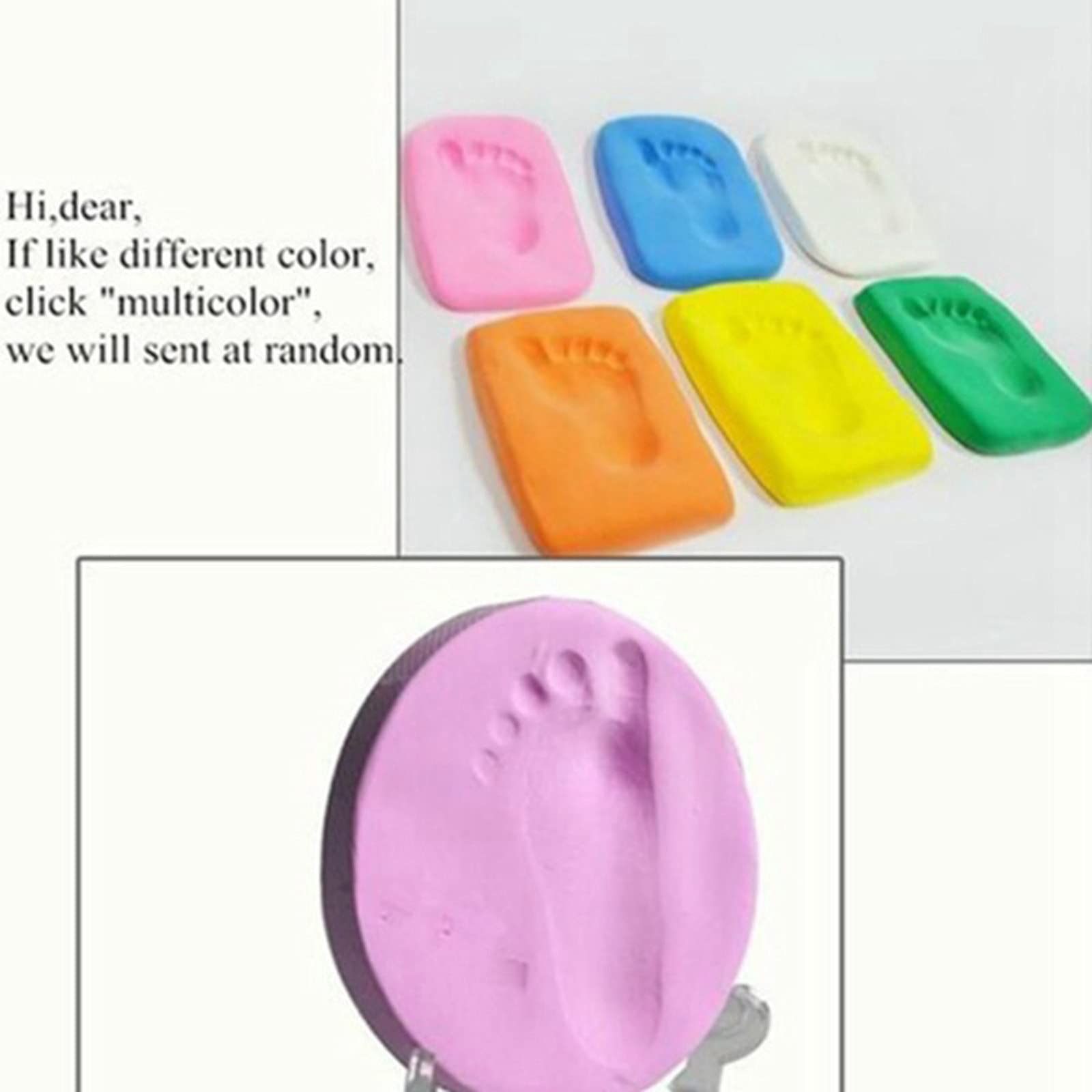 DIY Newborn Handprint and Footprint Mud Kit, Baby Footprint Kit & Handprint Keepsake Kit, Impressive Keepsake Baby Pet Handprint Footprint Imprint Casting