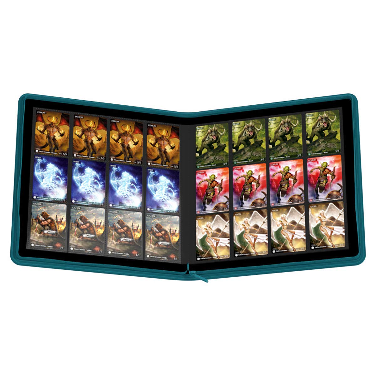 Ultimate Guard Zipfolio 480 β 24 Pocket XenoSkin (Quadrow) Petrol