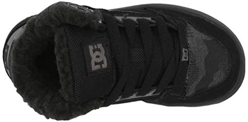 DC boys Pure High-top Wnt Skate Shoe, Black Camouflage, 12.5 Little Kid US