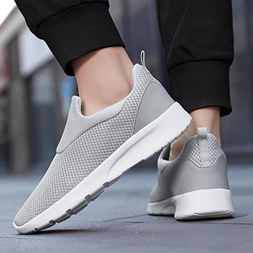 FASDNENDYS Men Summer Large Size Fashion Lightweight Comfort Shoes Non Slip Casual Sneaker Storage for Men Size 13 Grey