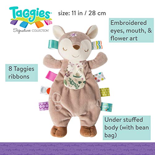 Taggies Lovey Soft Toy, 11-Inches, Flora Fawn