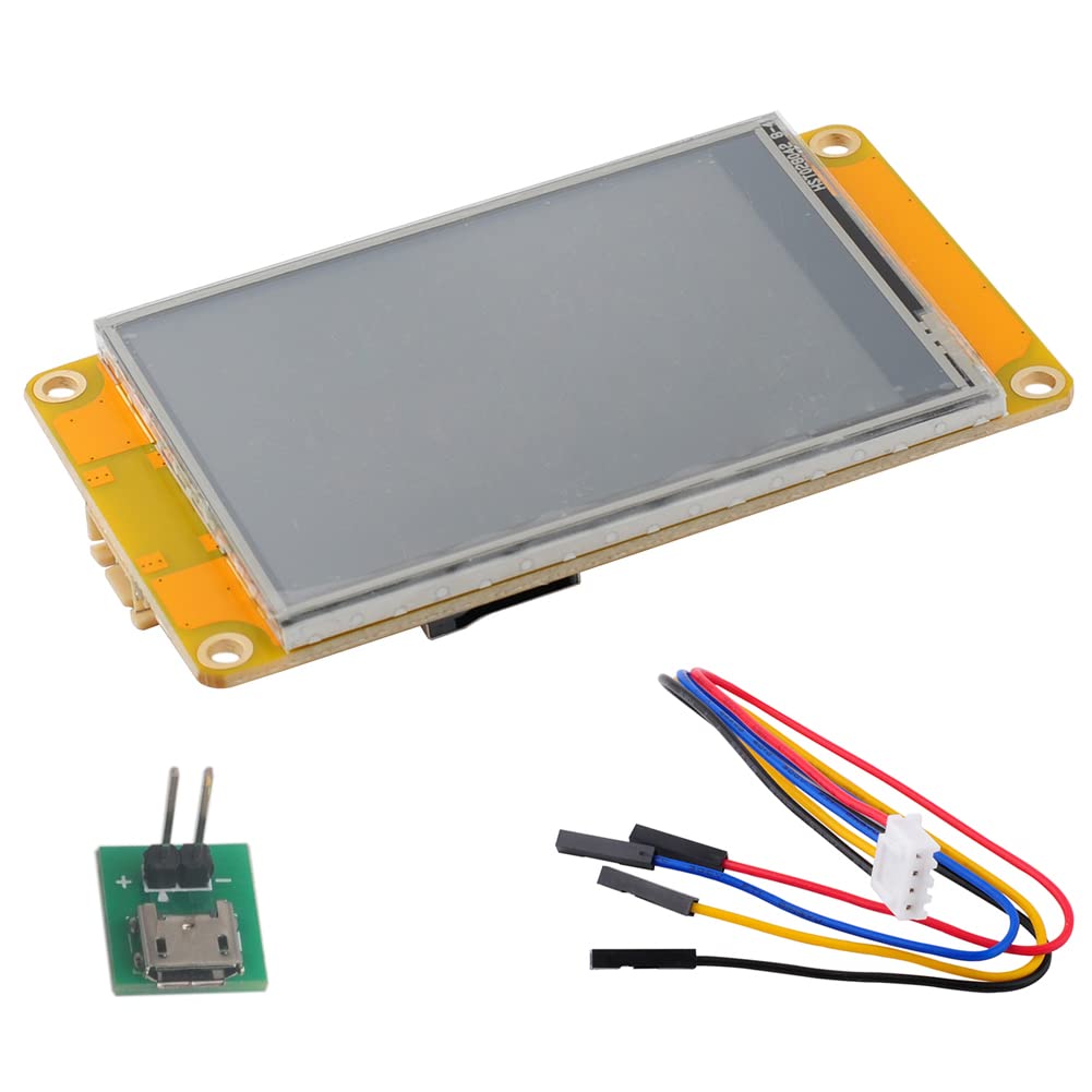 DIYmalls Nextion Discovery 2.8 inch HMI Display 5V TFT LCD Resistive Touch Screen 320x240 64MHz MCU 4MB Flash for Arduino ESP32 ESP8266 (NX3224F028)