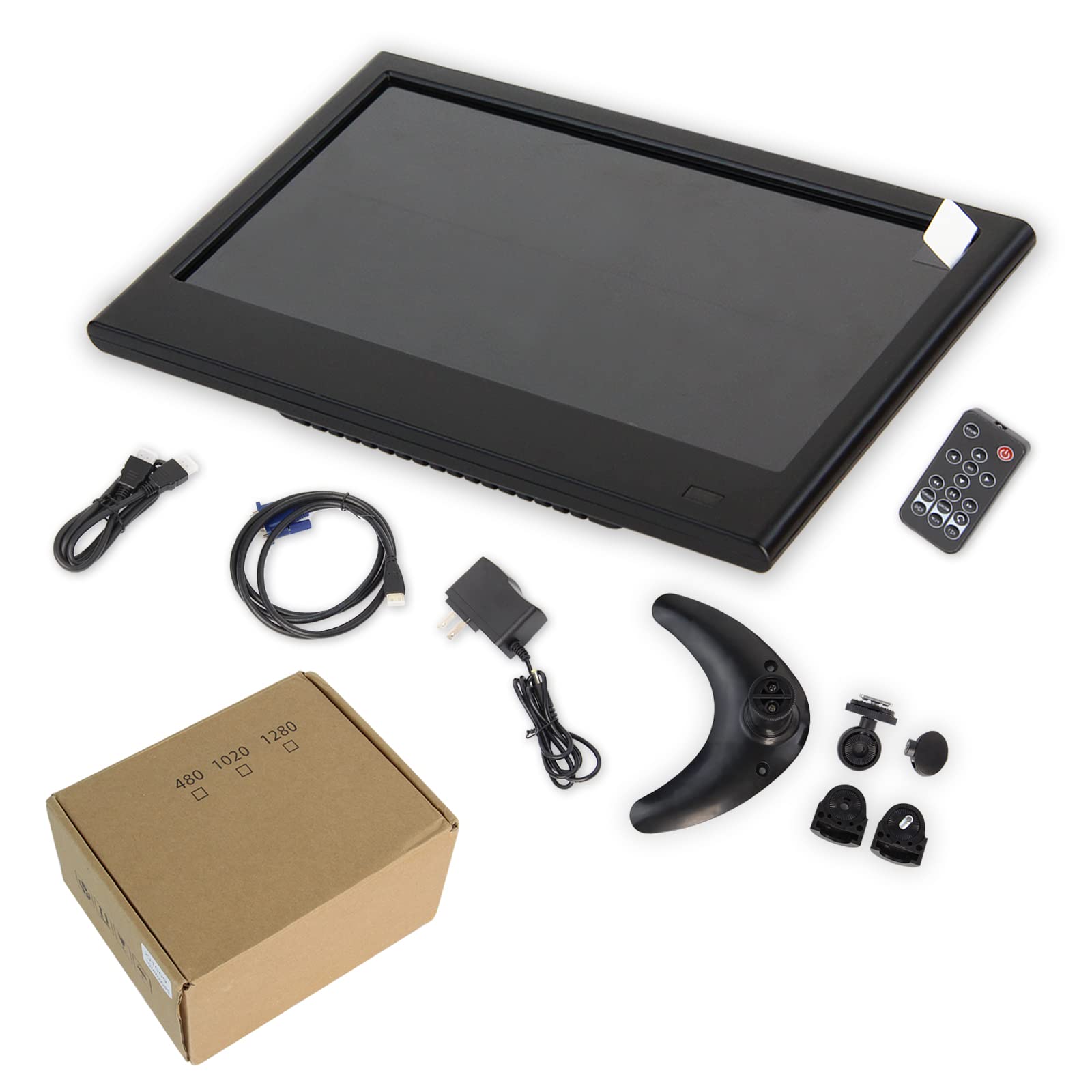 Elec-Link 7-Inch Display 1024 x600 Ultra Thin Full HD IPS Screen Portable Monitor for Raspberry Pi WiiU Xbox 360 Windows (Black, 7 inch)