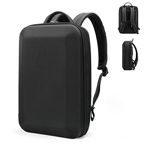 JUMO CYLY Hard Shell Laptop Backpack 15.6 Inch, Expandable Business Travel Computer Backpack for Men Women Water-resistant Gaming Daypack