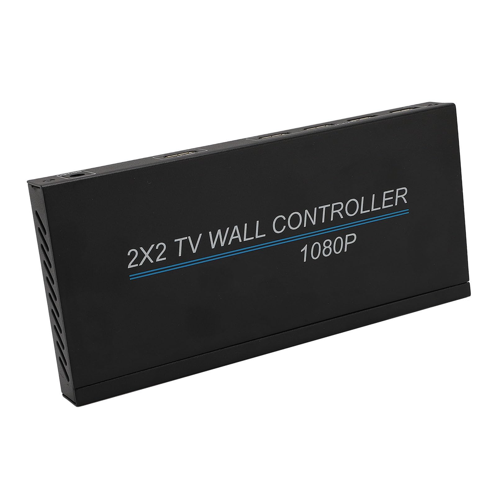 HDMl Video Wall Controller 1920x1080P 60Hz, Video Wall Processor with Remote Control, 2x2 1x2 2x1 1x3 3x1 1x4 4x1 TV Wall Controller for 4 TV Splicing Display (US Plug)