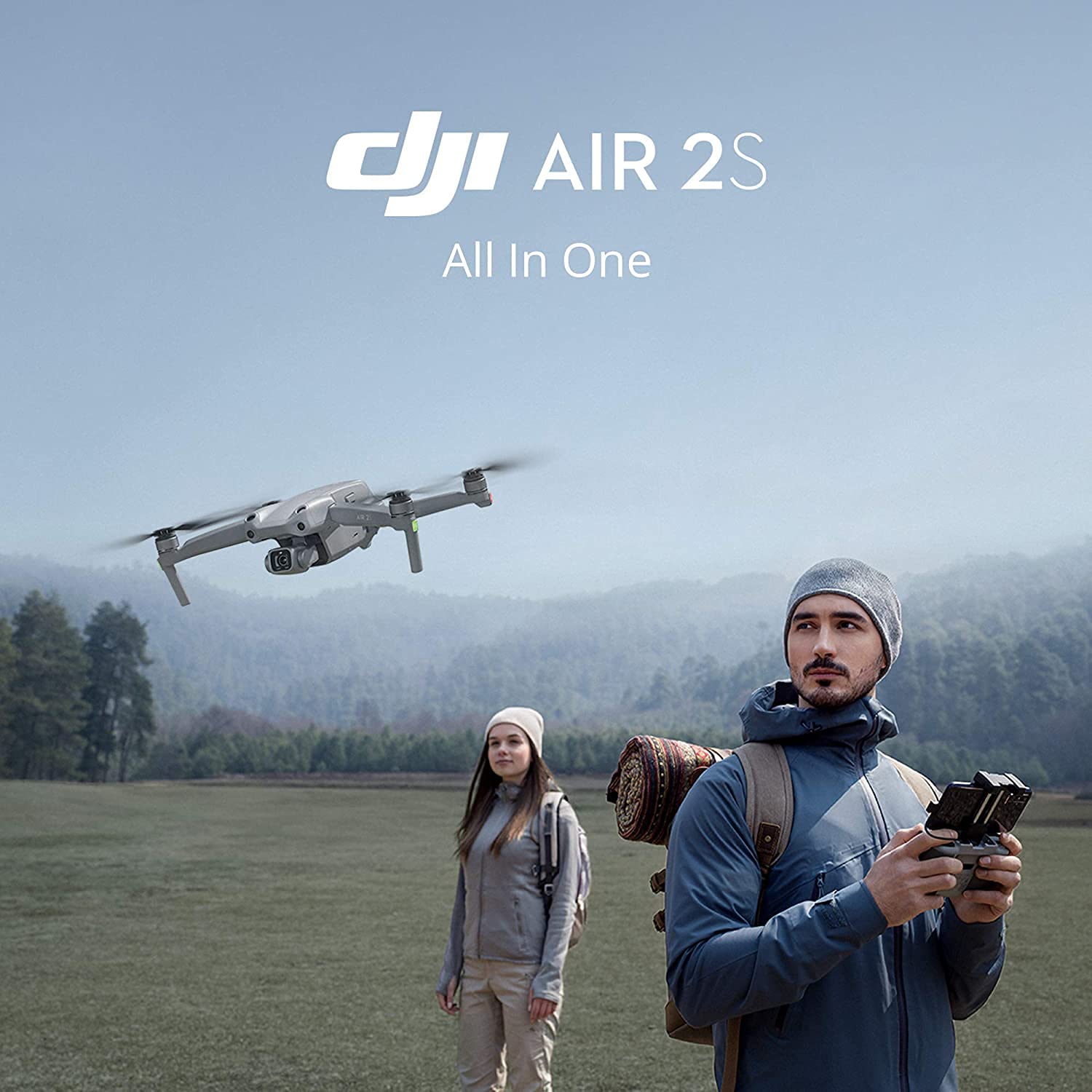 DJI Air 2S Fly More Combo Drone Quadcopter with 5.4K Video, 1" CMOS Sensor, 3-Axis Gimbal Camera, Triple Battery, ND Filters Bundle with Deco Gear Backpack, Landing Pad and Software