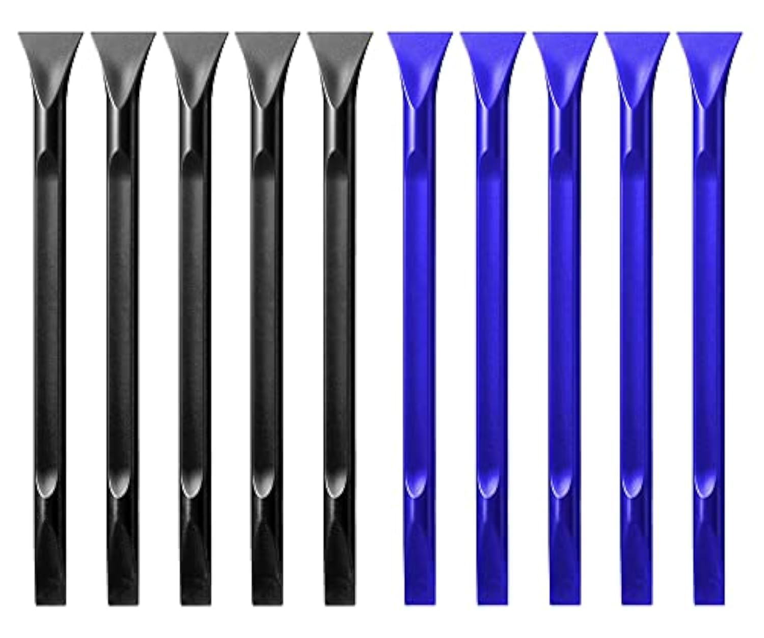 Plastic Scraper Tool, Pack of 10, Carbon Fiber Multi-Purpose Scraper Non-Scratch Cleaning Tool for Tight Spaces, Crevices, Most Surfaces Perfect to Remove Stickers, Labels, Dirt, Etc (A)