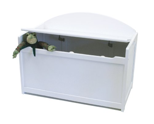Lipper International Child's Toy Chest, 33.25" W x 17.75" D x 24.5" H, White