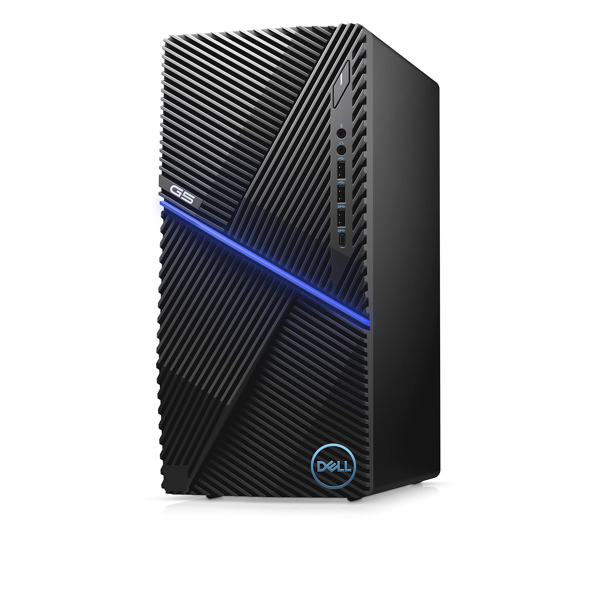 Dell Inspiron G5 5000 Gaming Desktop Tower - Intel Core i7-10700F, 16GB DDR4 RAM, 1TB SSD, NVIDIA GeForce RTX 3060 12GB GDDR6, Windows 10 Home - Abyss Black (Latest Model)