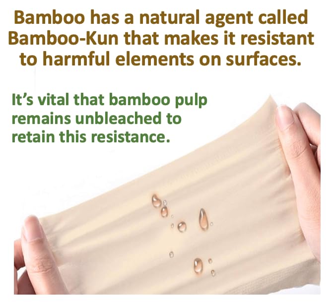 Purafide Premium-Quality, All-Natural Bamboo Paper Towels, Tree-Free, Chemical-Free, Extra Durable, Super Absorbent, Select-a-Size 2-Ply, 90 Sheets Per Roll. (PT 6 Rolls)