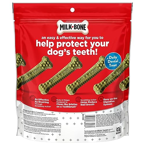 Milk-Bone Fresh Breath Brushing Chews, 48 Mini Daily Dental Dog Treats